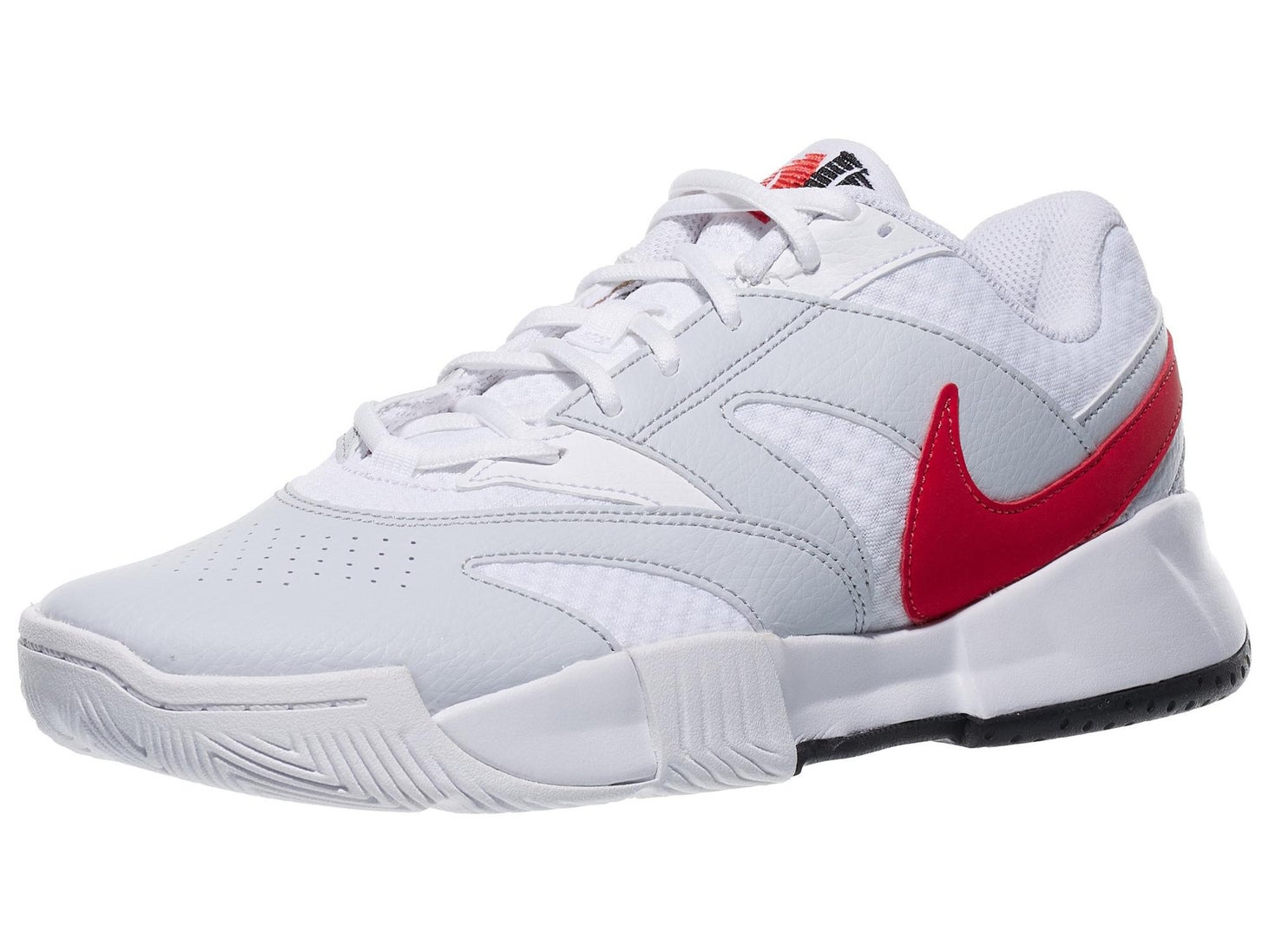 Nike Court Lite 4 White/Crimson Men's Shoes | Padel Warehouse