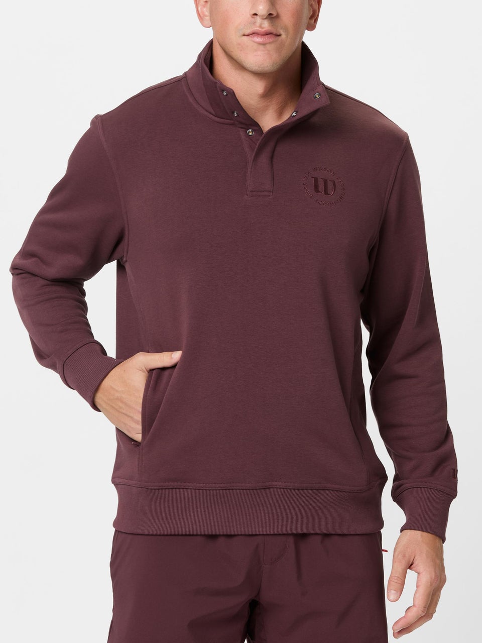 Wilson Men's Autumn Club Half Zip Sweatshirt | Padel Warehouse